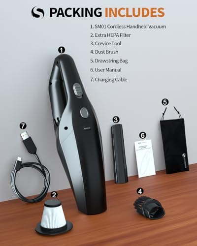 Servomaster Handheld Vacuum Cleaner Cordless Mini Portable Hand Held