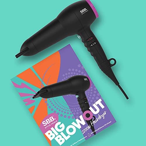 SBB Style Tools - Big Blowout Power 2200W Hair Dryer - Lightweight ...